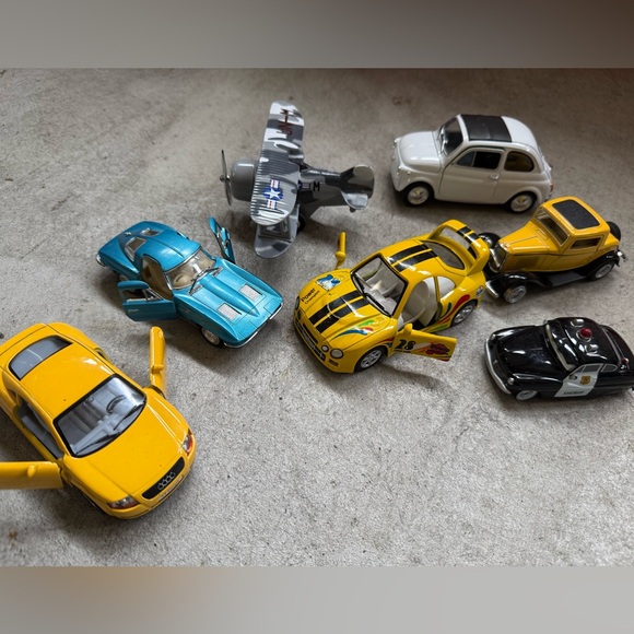 Source Unknown | Toys | Cars Set Of 7 Metal Vehicles For Kids 8 In Long ...
